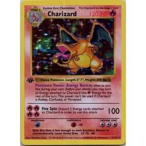 Pokemon | Toys | Charizard Base Set Shadowless St Edition Reprinted ...